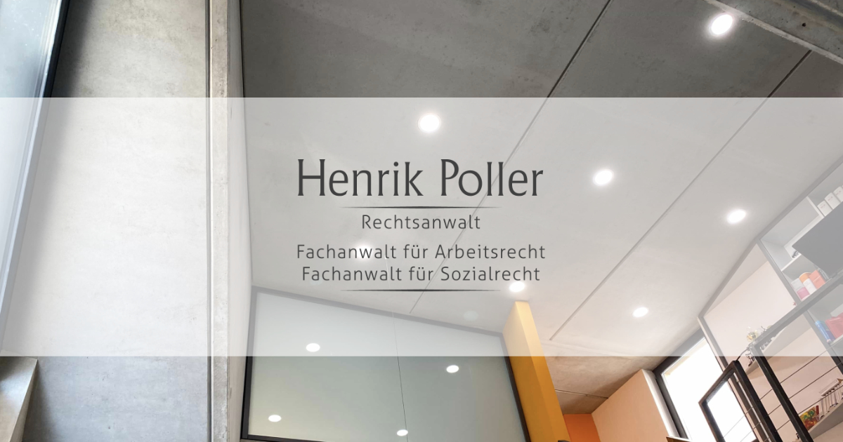 Arbeitsrecht - Leistungen - Kanzlei Poller
